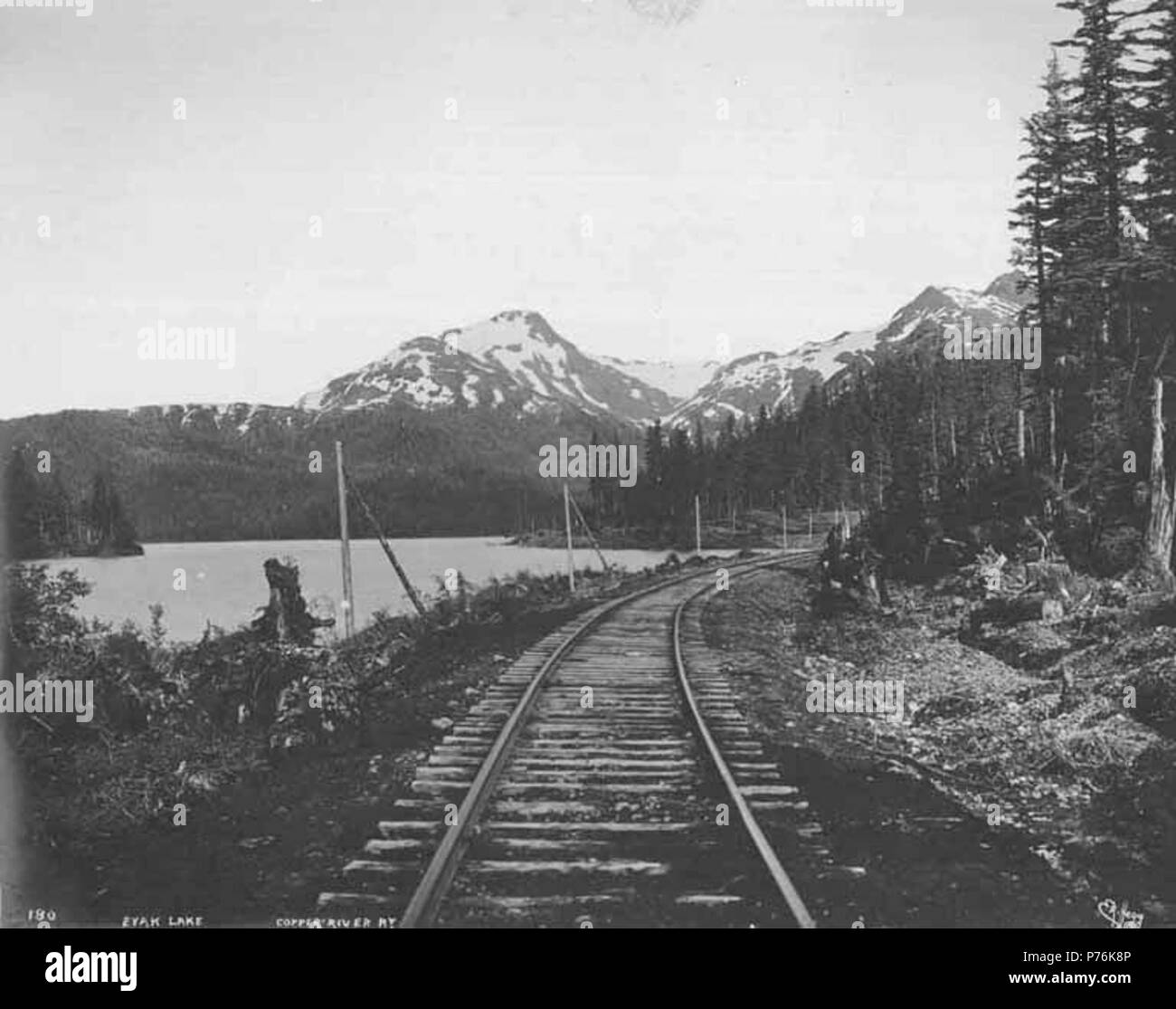 English: Eyak Lake along the route of the Copper River and Northwestern ...