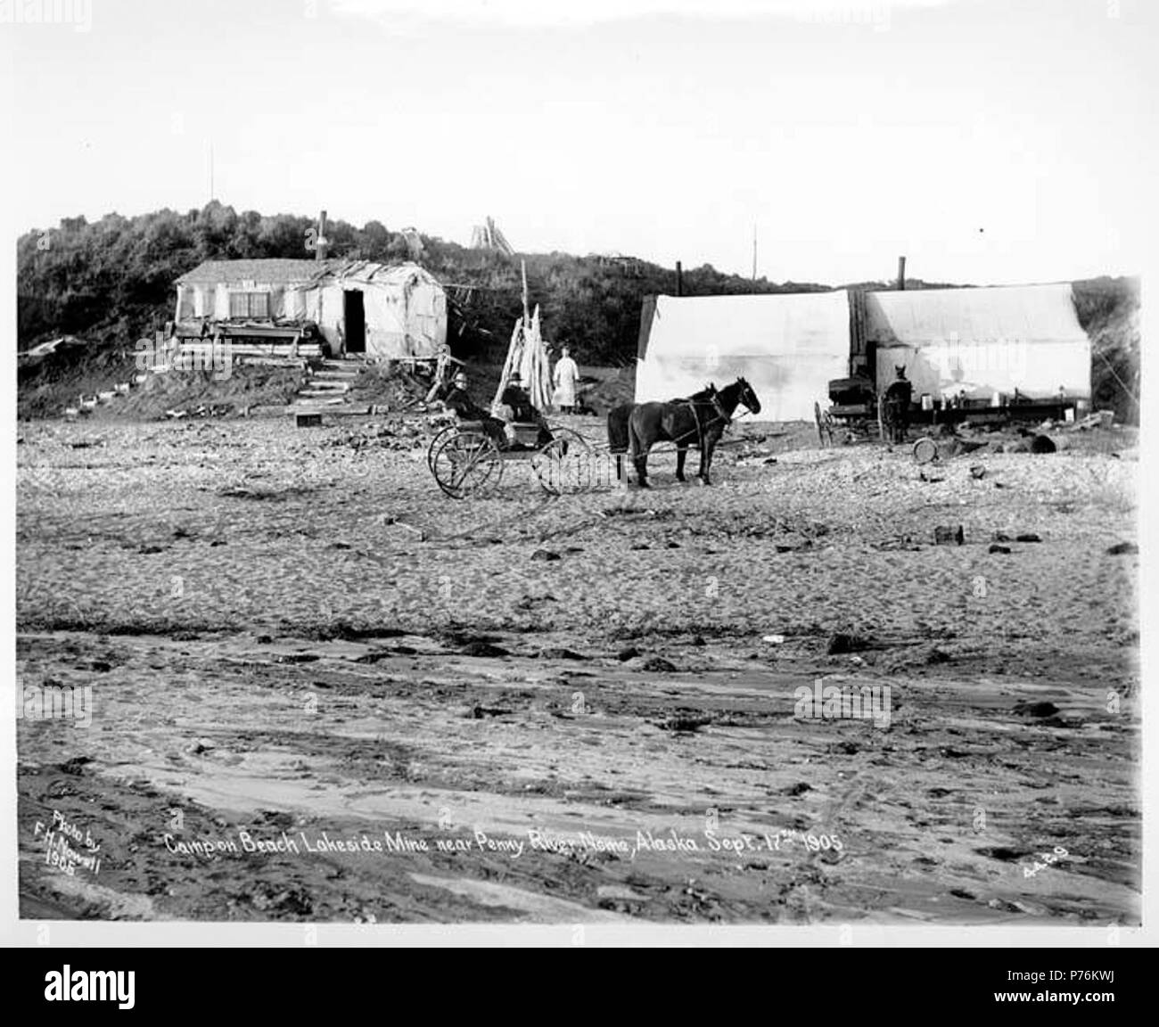Alaska gold mine Black and White Stock Photos & Images - Alamy