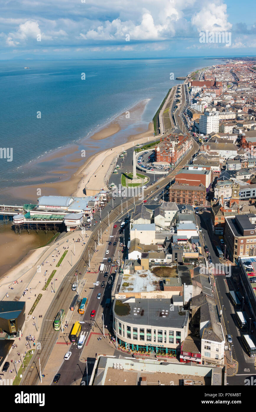View from the top of Blackpool Tower Stock Photo - Alamy