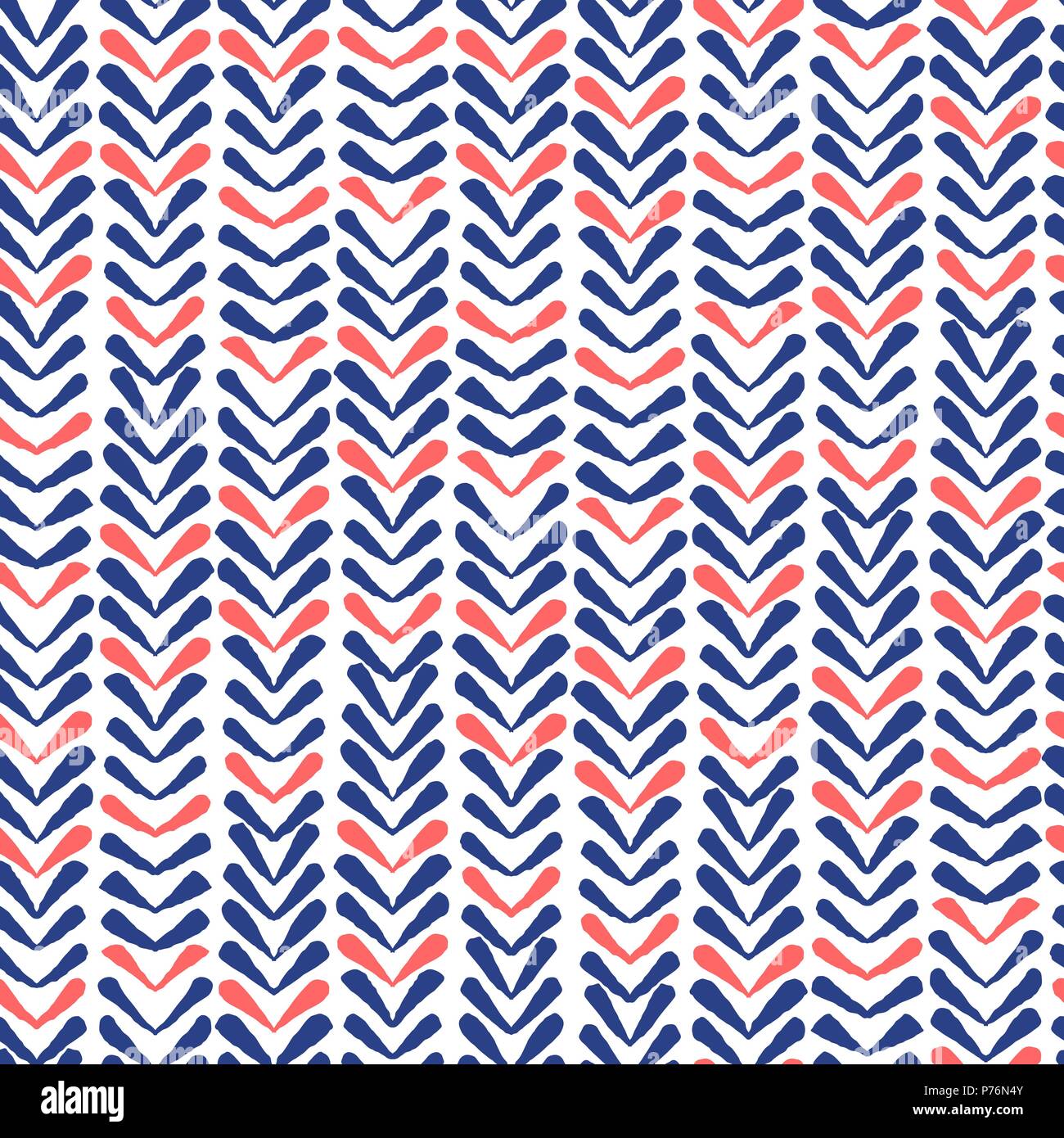 Red White And Blue Chevron Background