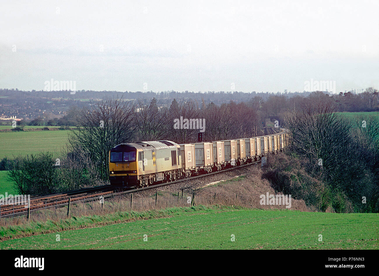Trainload freight grey hi-res stock photography and images - Alamy