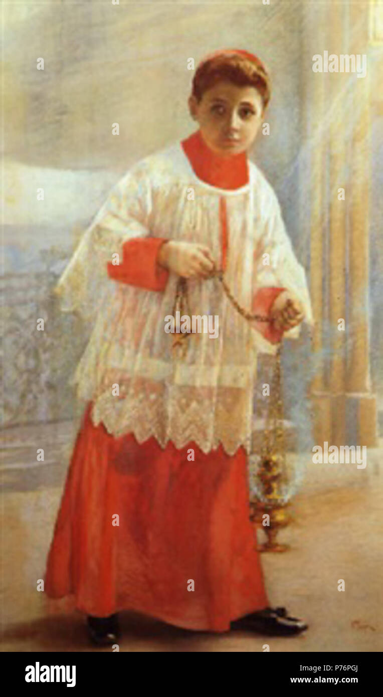 English: Altar Boy . before 1929 226 Volpe-Altarboy Stock Photo - Alamy