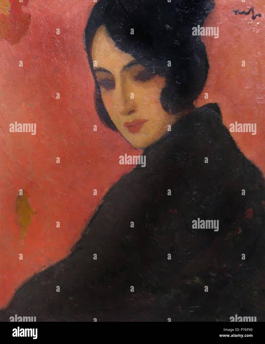 English: Spaniola ('The Spanish Woman'), oil on cardboard, 55 x 45 cm ...