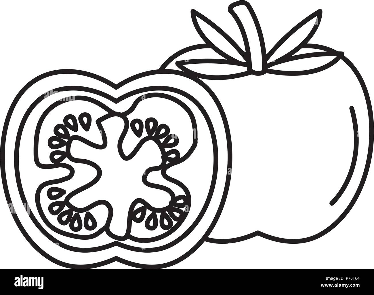 fresh tomato slide healthy food Stock Vector Image & Art - Alamy