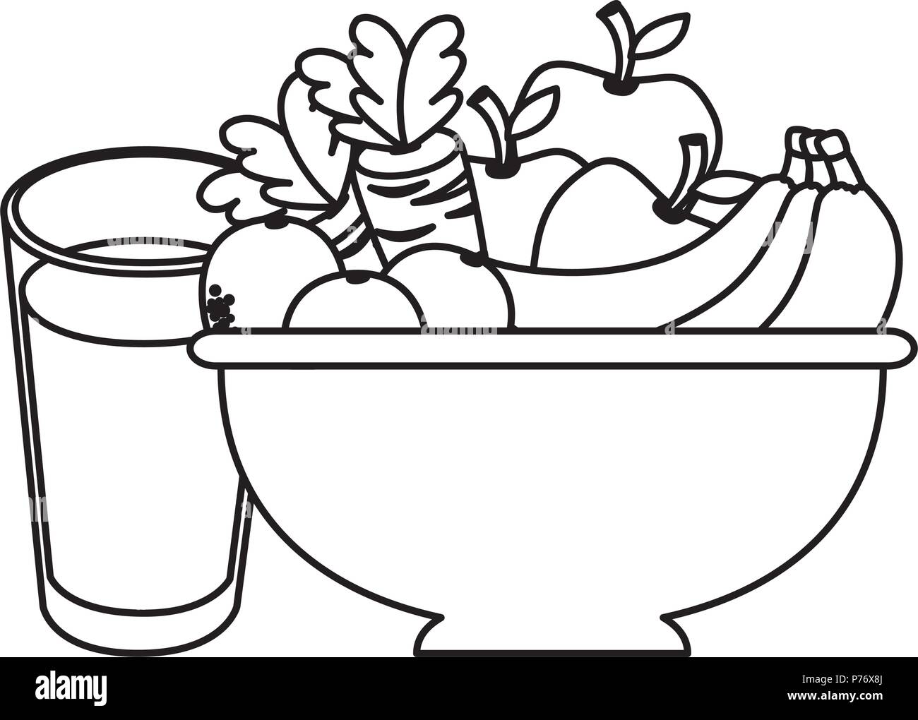 fruits with juice icons Stock Vector Image & Art - Alamy