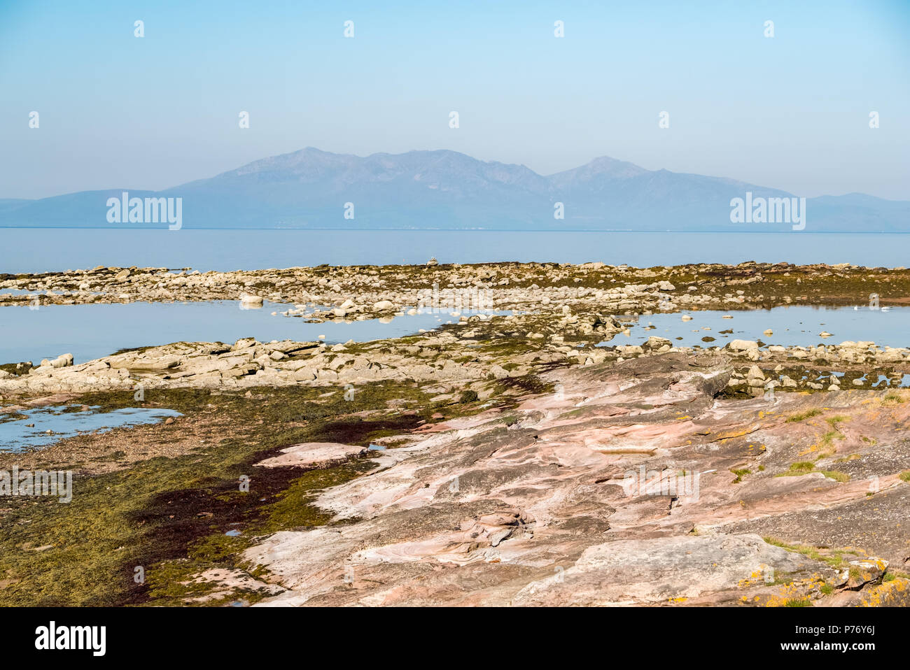 Isle arran from beach seamill hi-res stock photography and images - Alamy