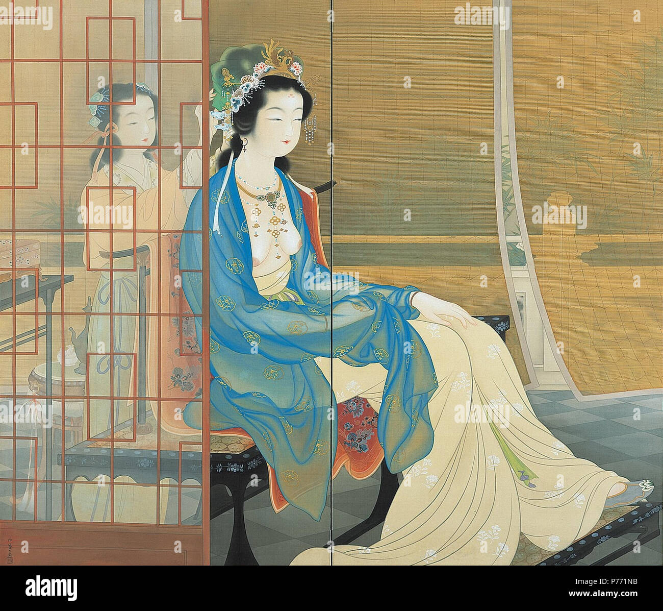 English: Yang Guifei, by Uemura Shoen, Shohaku Art Museum, Nara, Nara ...