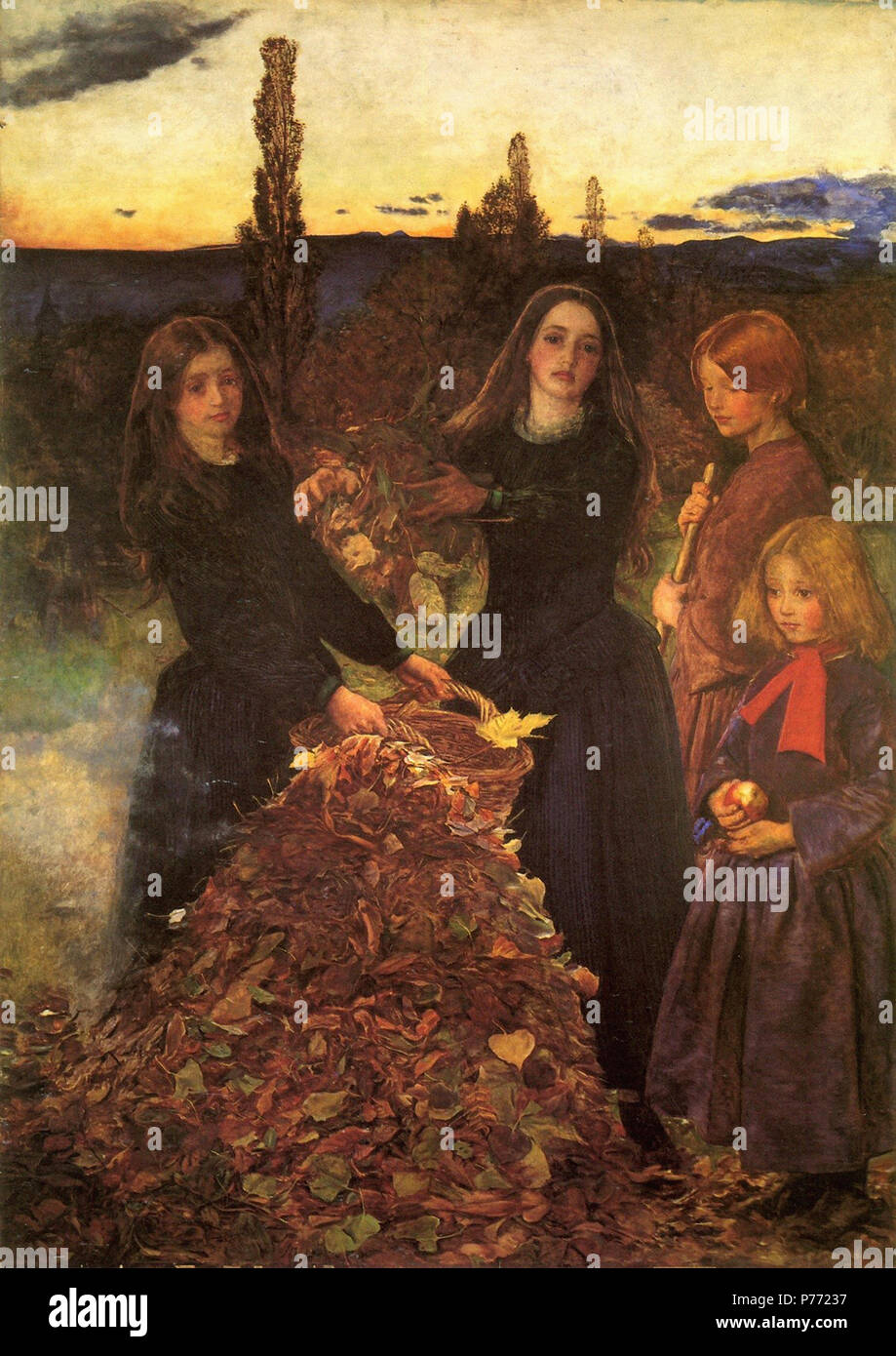 John everett millais autumn leaves hi-res stock photography and images ...