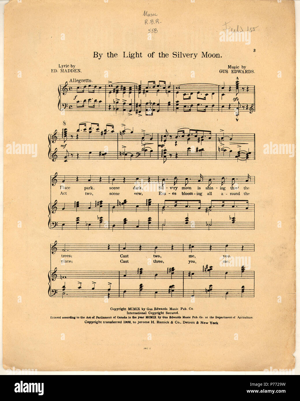 By the light of the silvery moon hi-res stock photography and images ...