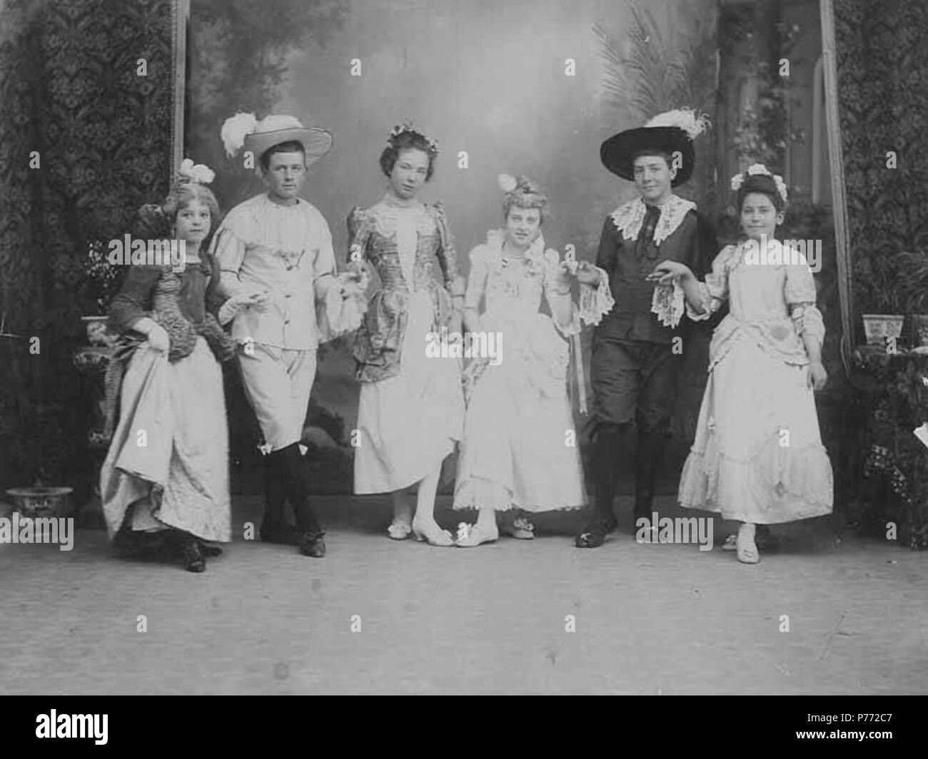 . English: Children's dancing class in Tientsin, China, 1899 . English ...