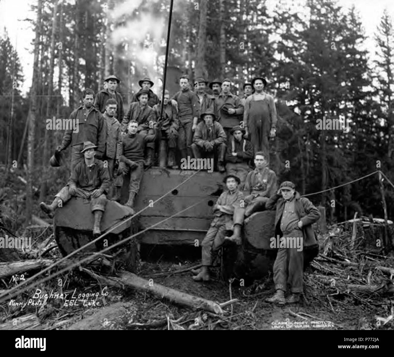 Logging in oregon Black and White Stock Photos & Images - Alamy