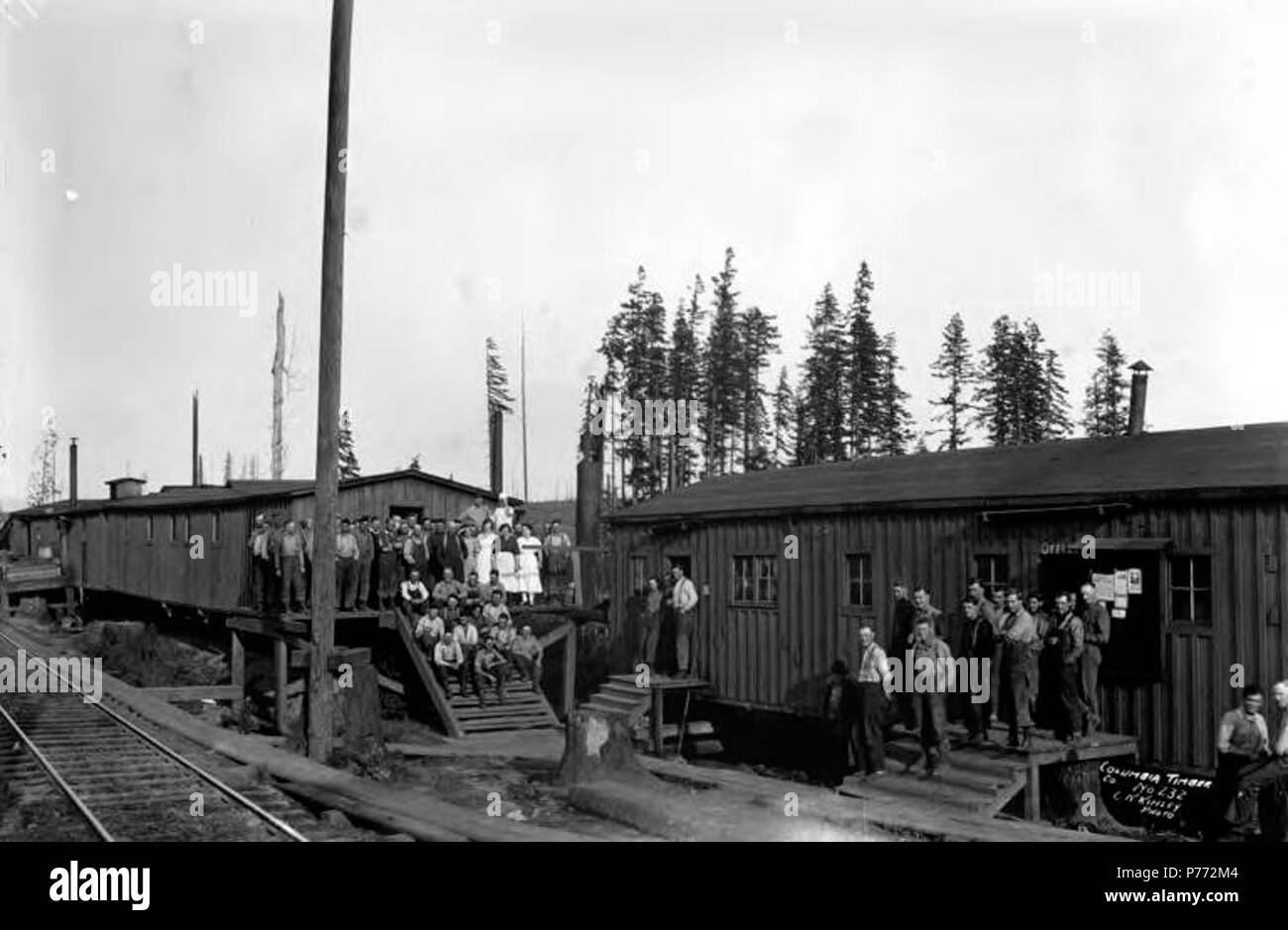 Early twentieth century river documentation Black and White Stock ...