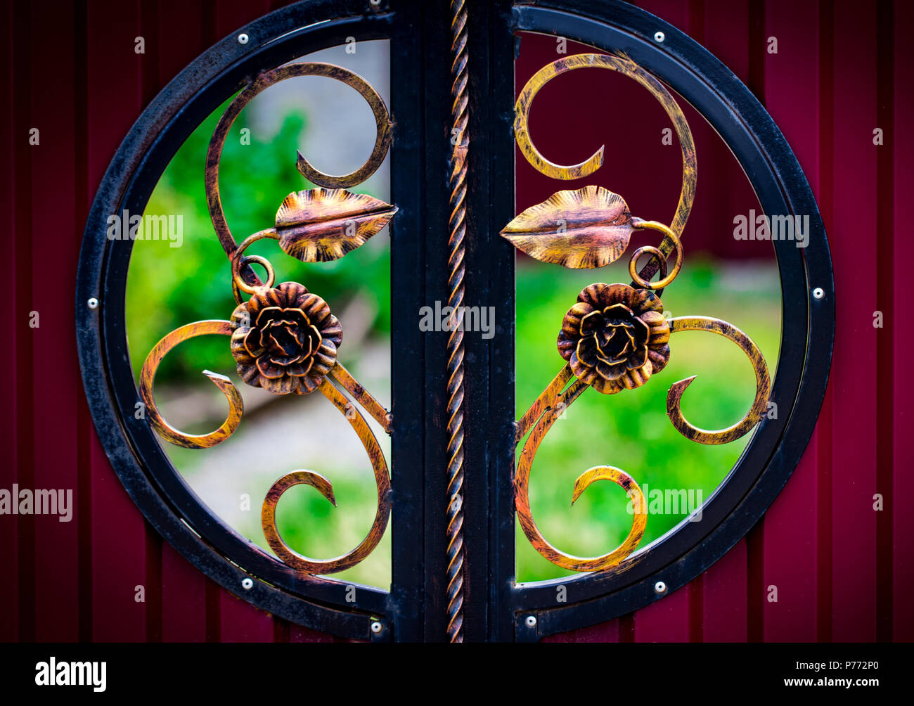The fragment of forged metal products. close-up Stock Photo - Alamy