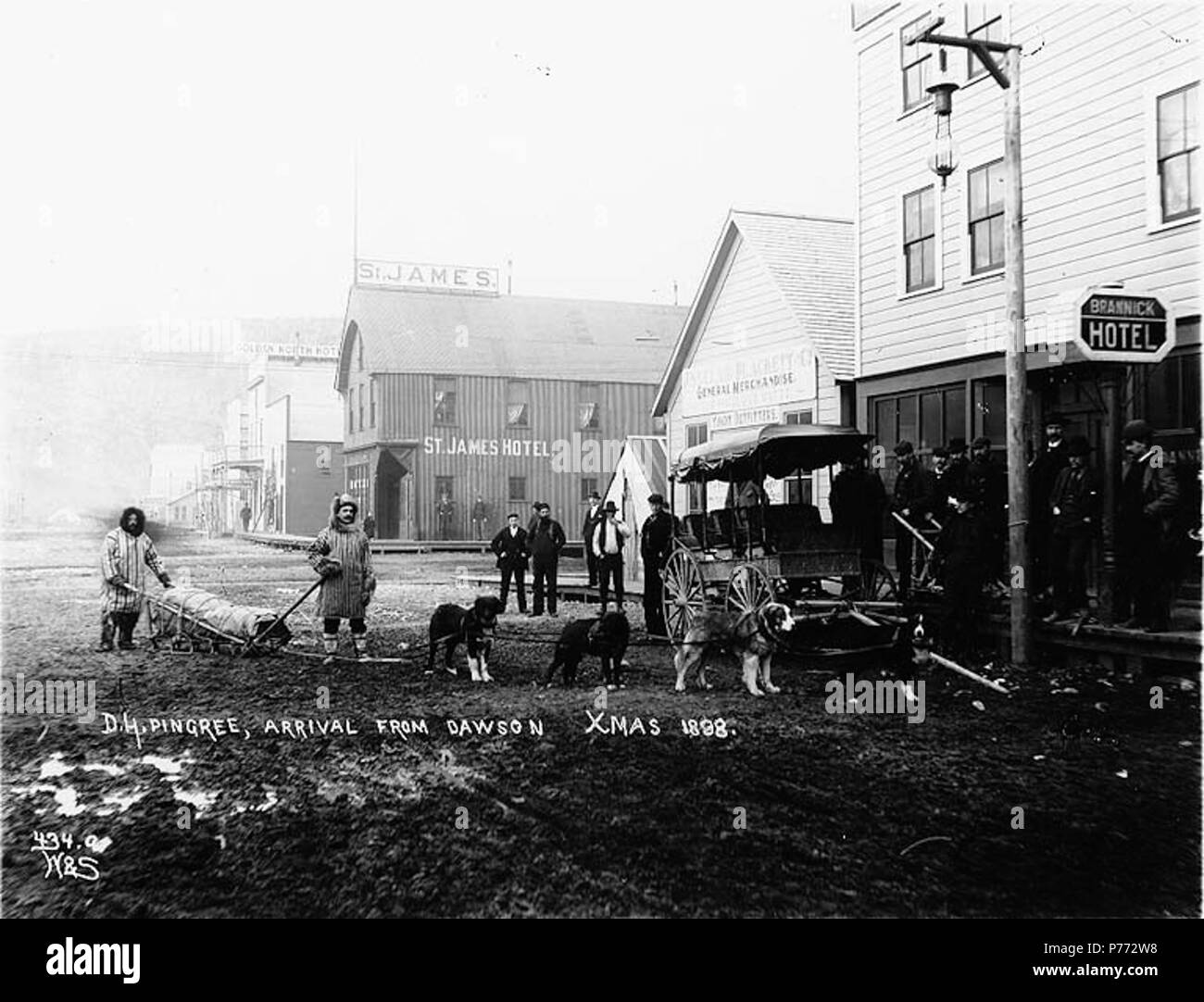 Klondike hotel Black and White Stock Photos & Images - Alamy