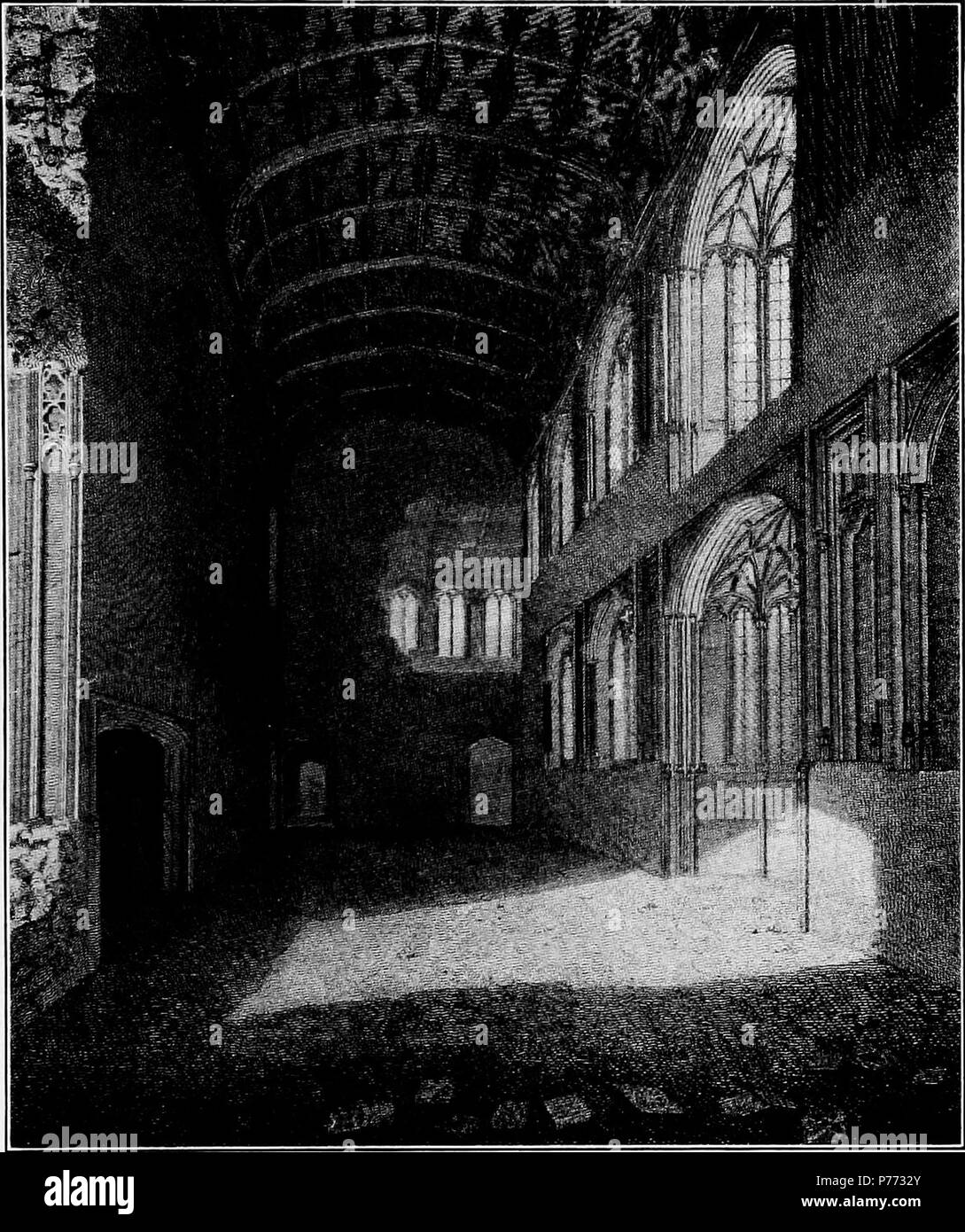 English: Painted ceiling in Crosby Hall, London. 1912 4 Elizabethan ...