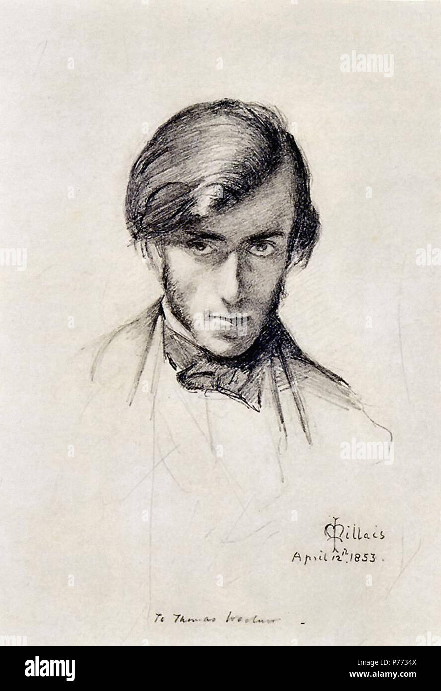 Millais John Everett - Frederic George Stephens Stock Photo - Alamy