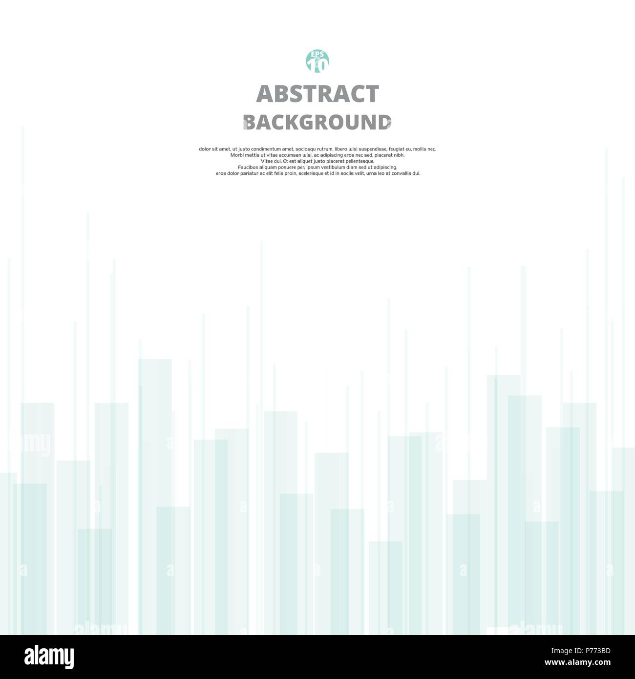 Clear blue stripe line pattern on white background, illustration vector ...