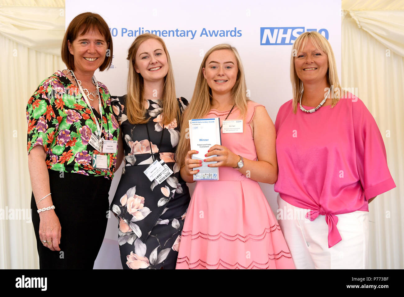 Rebecca Booth (second left) and Alex Sagar (second right) of Victoria's ...