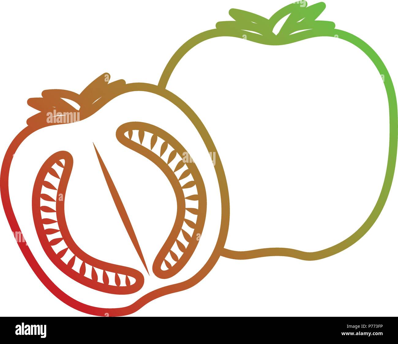 fresh tomato slide healthy food Stock Vector Image & Art - Alamy