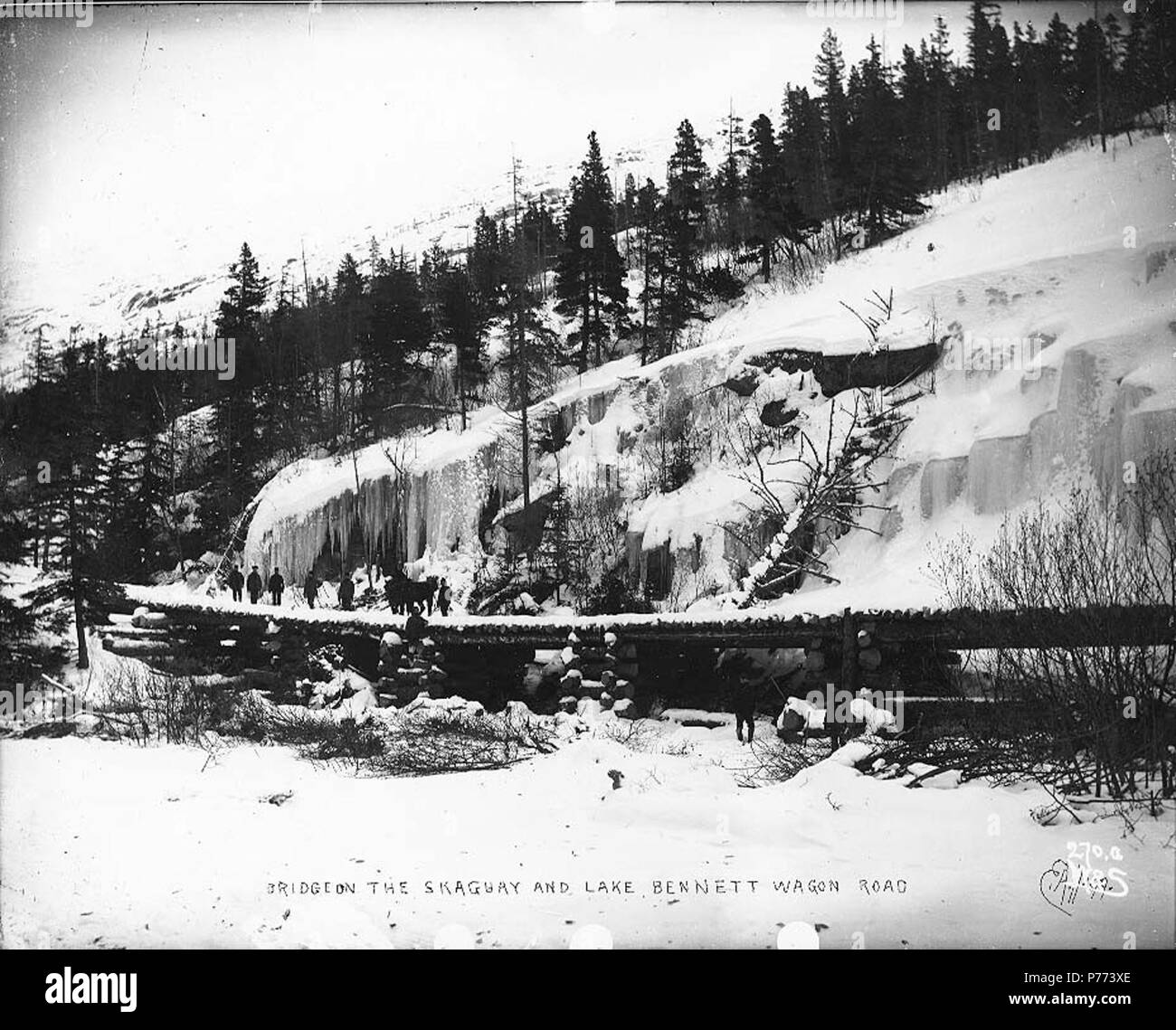 Alaska bridge trail Black and White Stock Photos & Images - Alamy