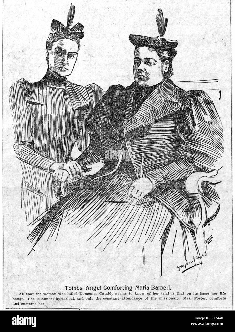 8 Maria Barbella Barberi and Mrs Foster Tombs Angel murder trial New ...
