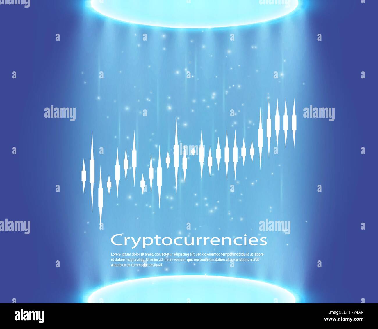 Graph of cryptocurrency. Graphics and analytics of cryptography. vector ...