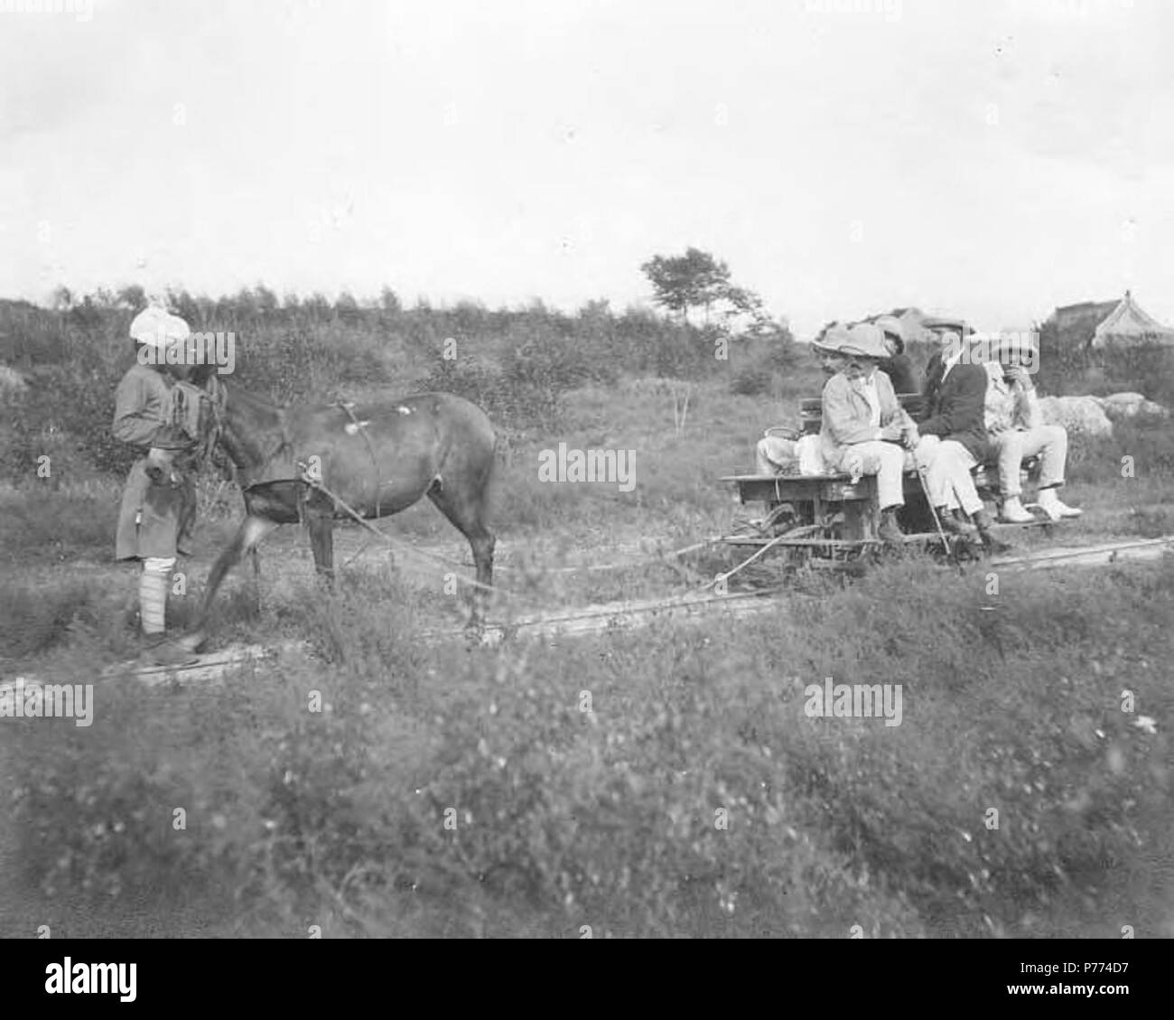 Donkey vehicle Black and White Stock Photos & Images - Alamy