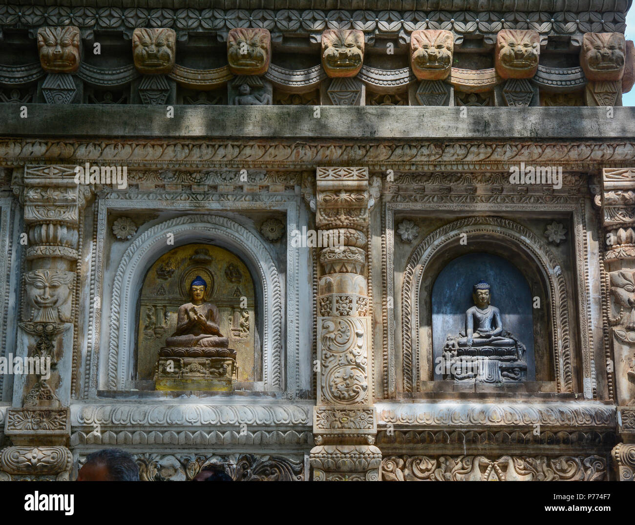 Part of Mahabodhi Temple Complex in Bodh Gaya, India Stock Photo - Alamy