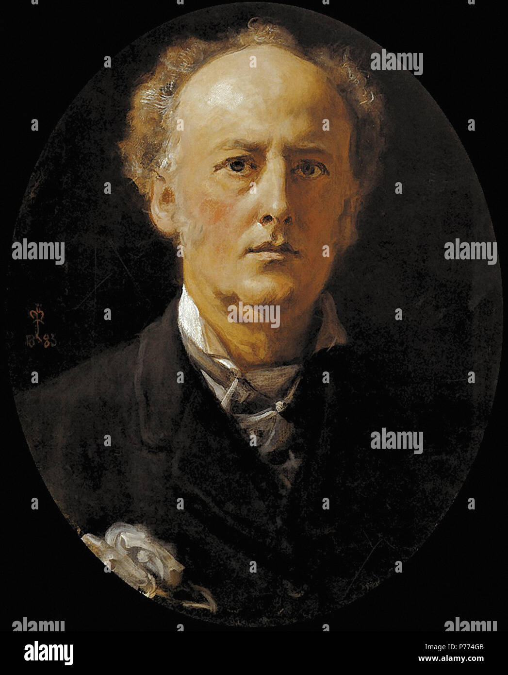 Millais John Everett - Self Portrait 2 Stock Photo - Alamy