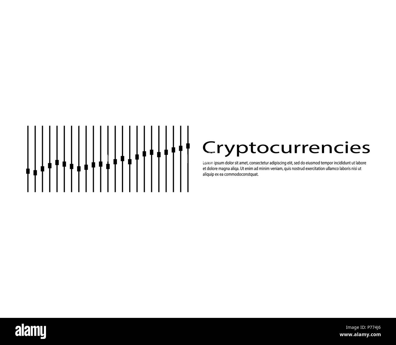 Graph of cryptocurrency. Graphics and analytics of cryptography. vector ...