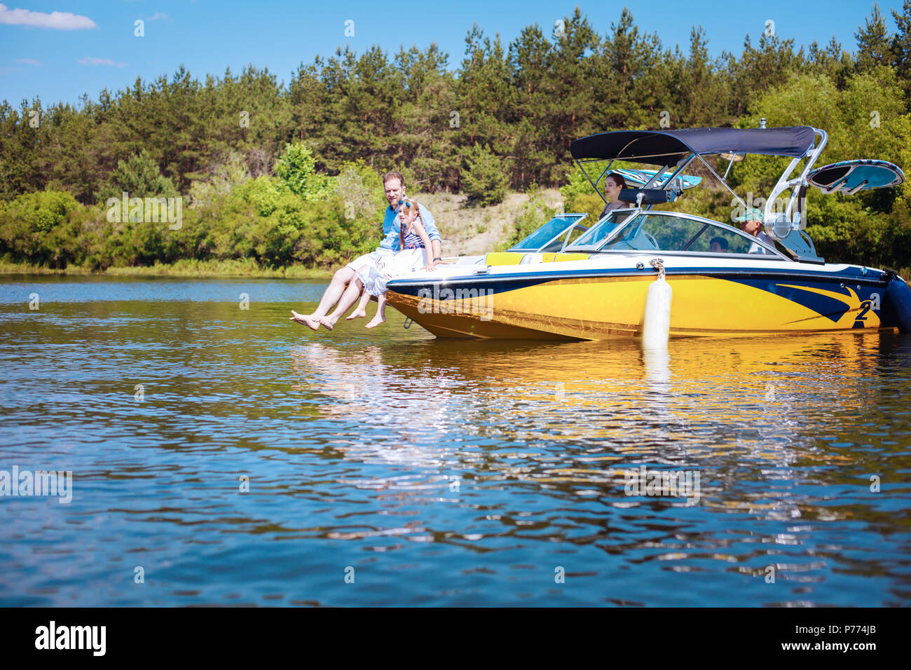 Motorboat family hi-res stock photography and images - Alamy