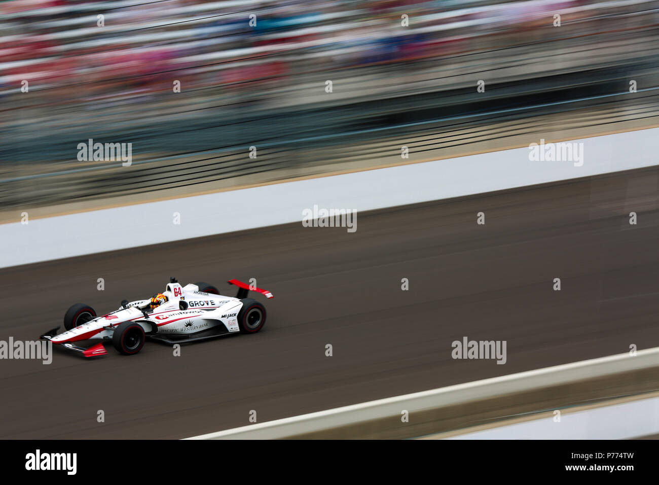 Oriol Servia of the Scuderia Corsa w/ RLLR car in his number 64 car at ...