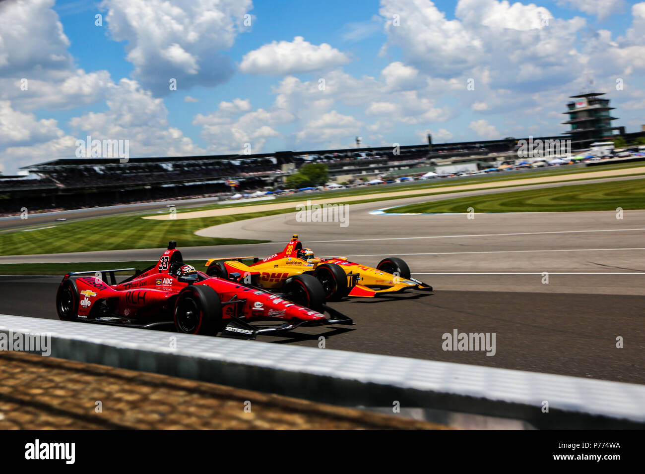 Ryan Hunter-Reay of the Andretti Autosport team in his number 28 car ...