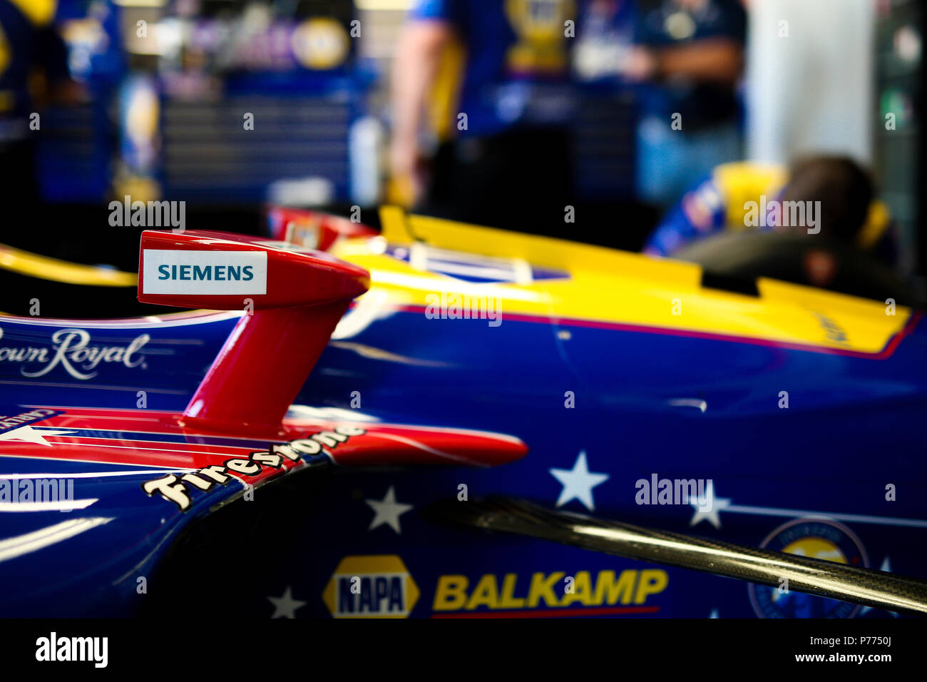 The number 27 car of Alexander Rossi of the Andretti Autosport team ...