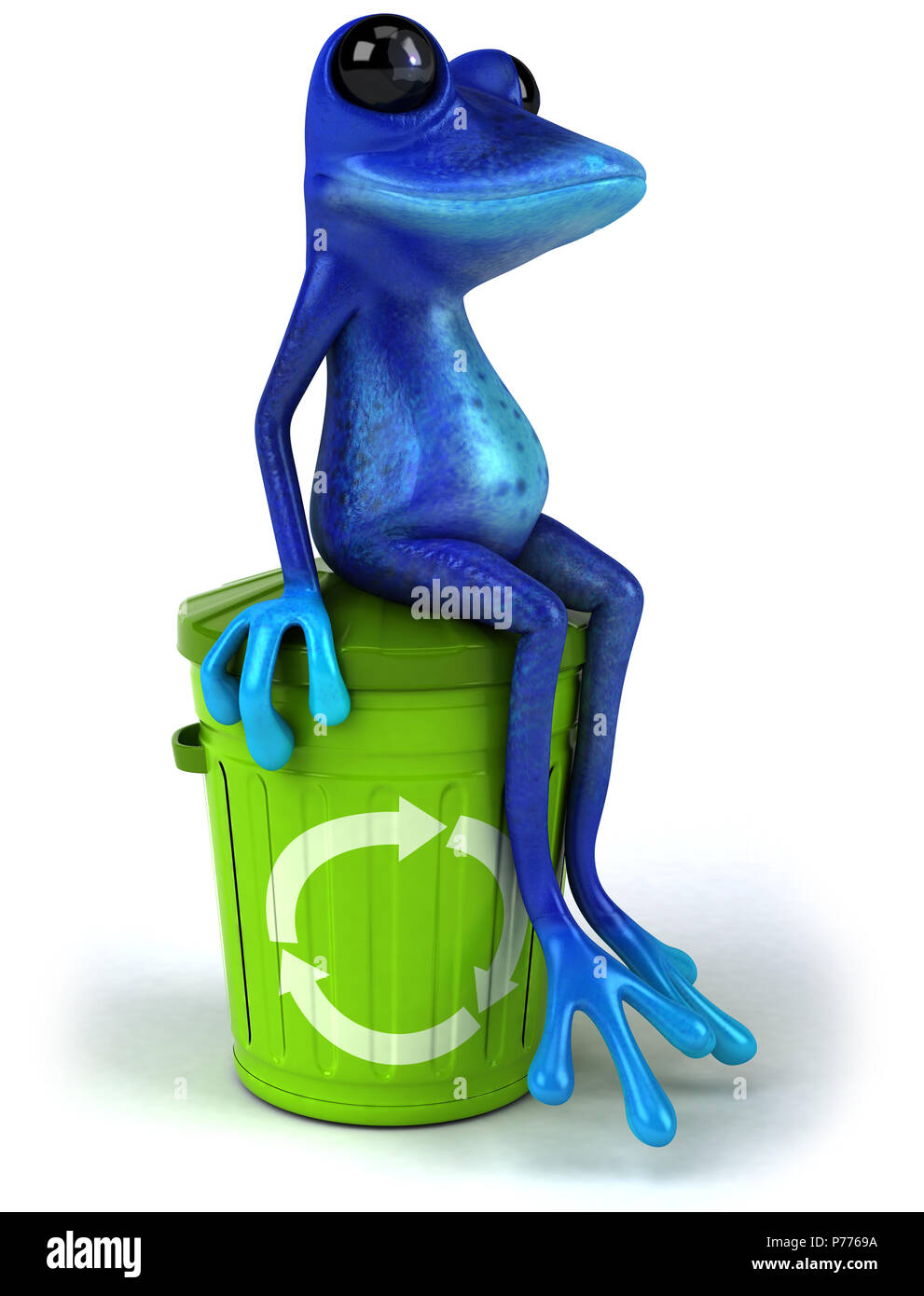 Blue poison dart frog rainforest Cut Out Stock Images & Pictures - Alamy