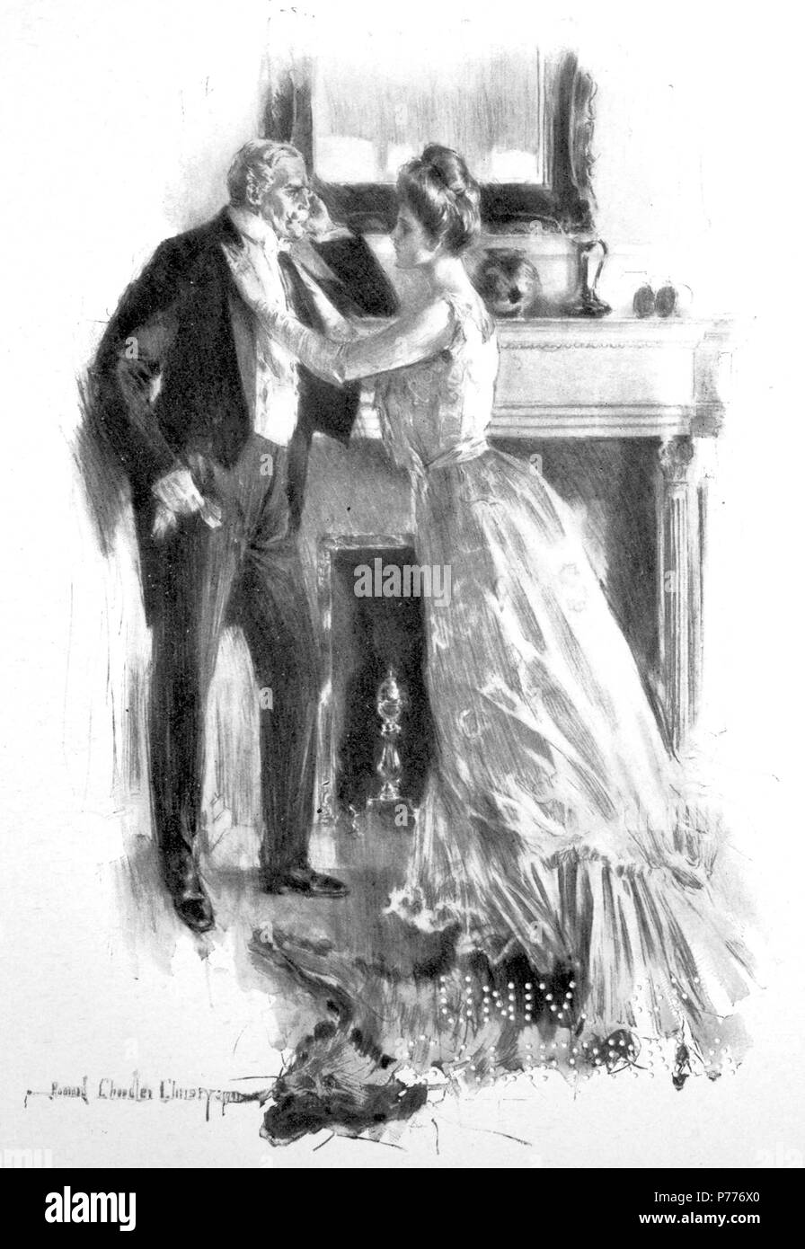 American influence illustration Black and White Stock Photos & Images ...