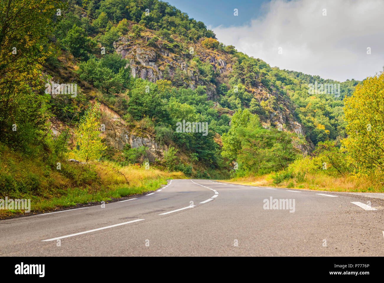 Country road at the european Alps Stock Photo - Alamy
