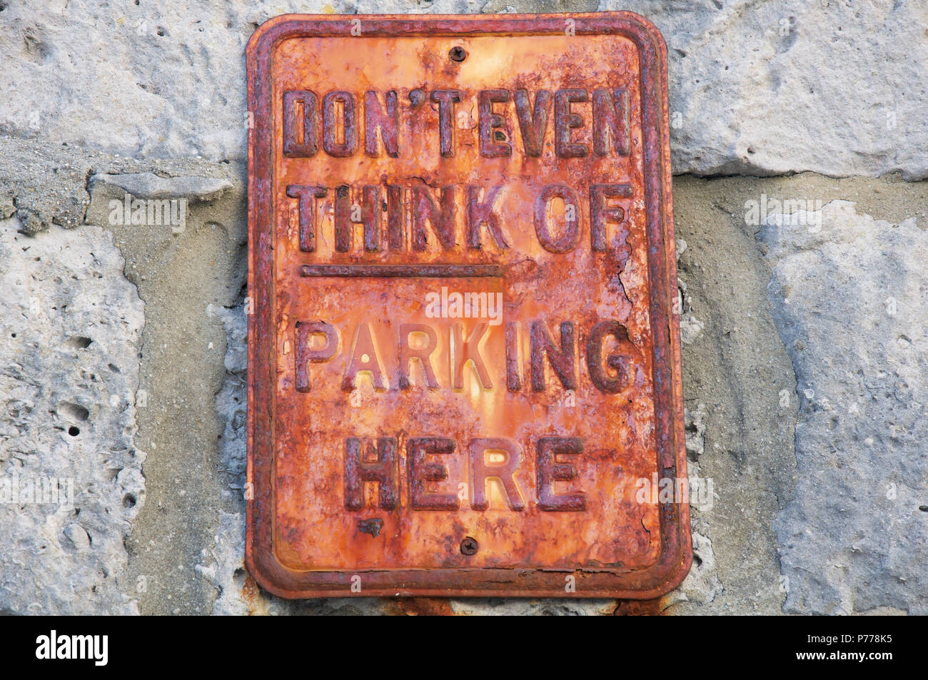 “Don’t even think of parking here”. Humorous No Parking message on a ... “Don’t even think of parking here”. Humorous No Parking message on a ...