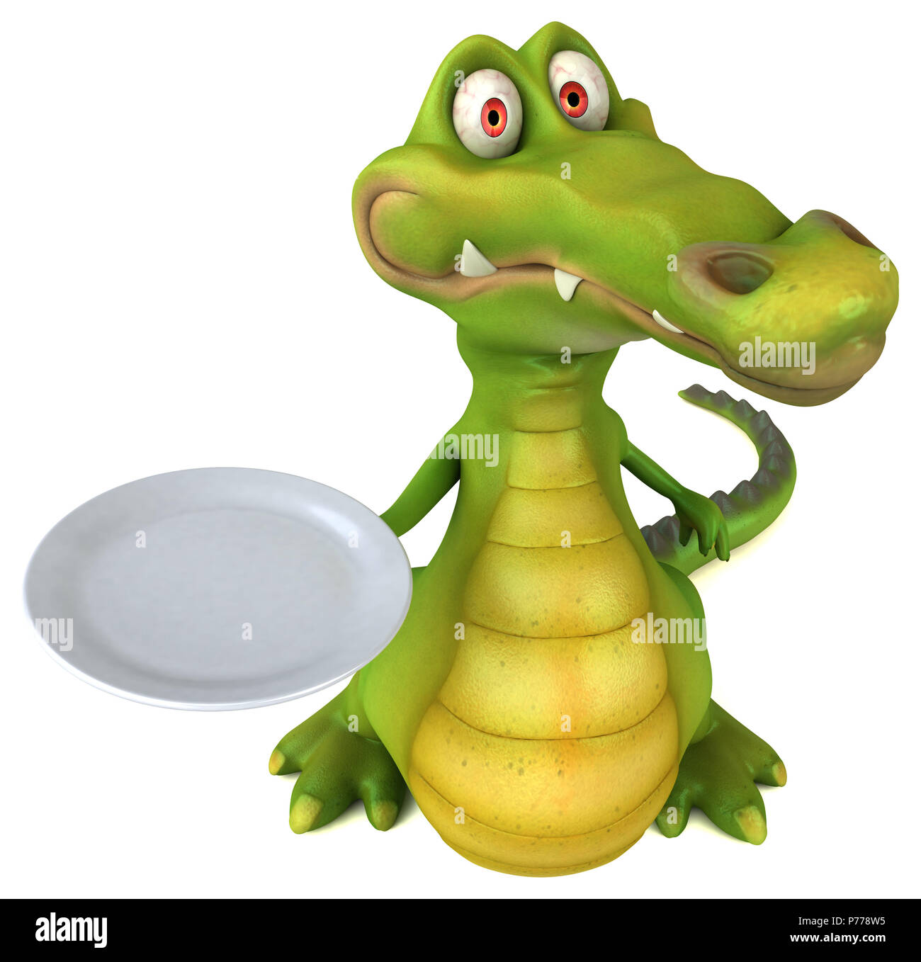 Funny cartoon character plate 3d hi-res stock photography and images ...