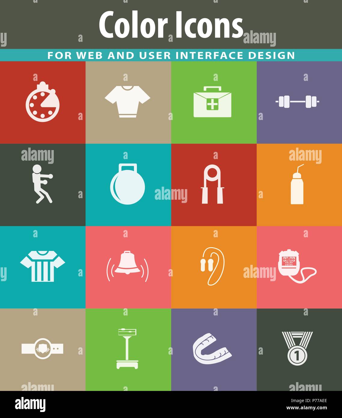 boxing icon set Stock Vector Image & Art - Alamy