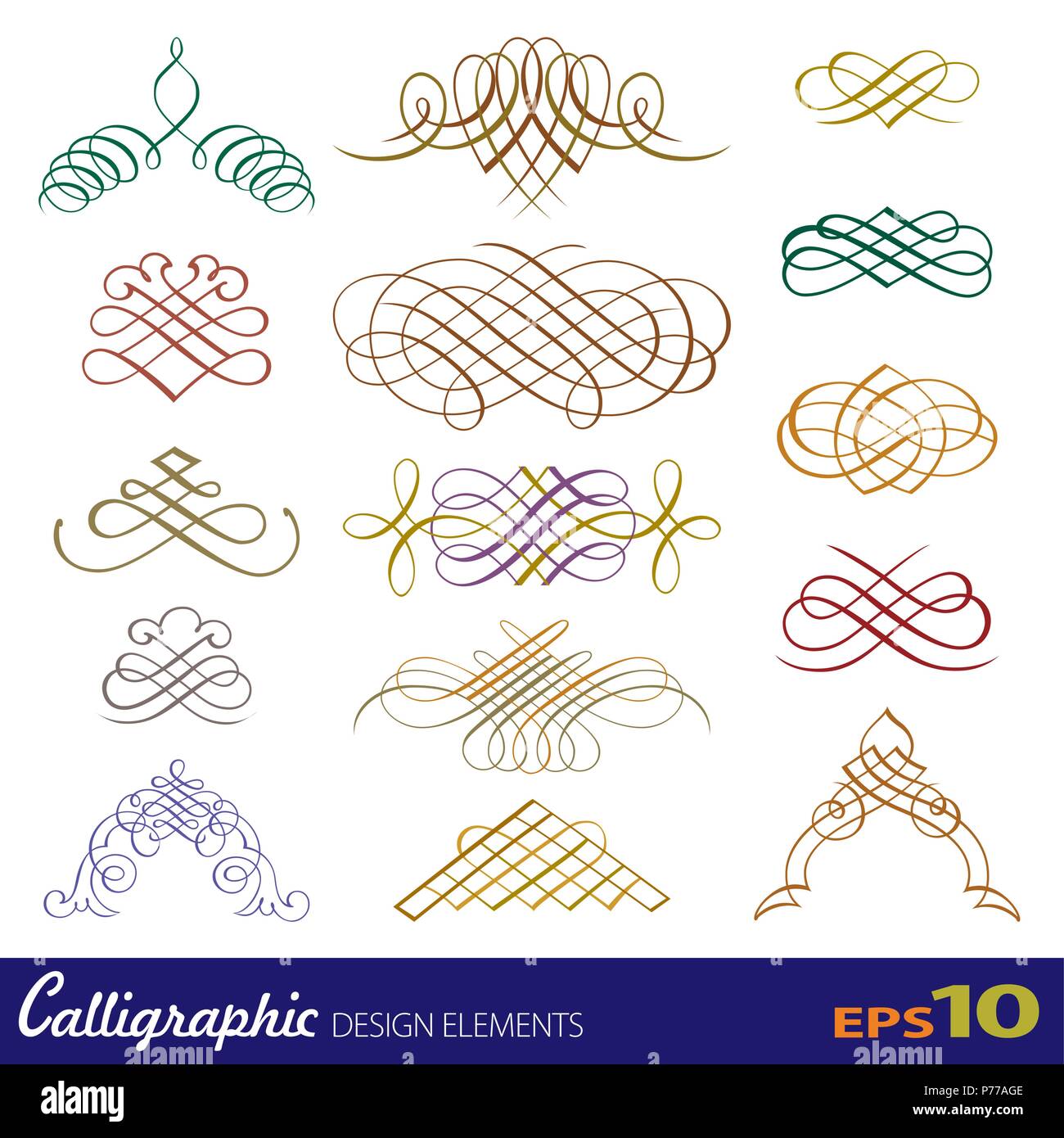 Calligraphic vectors hi-res stock photography and images - Alamy
