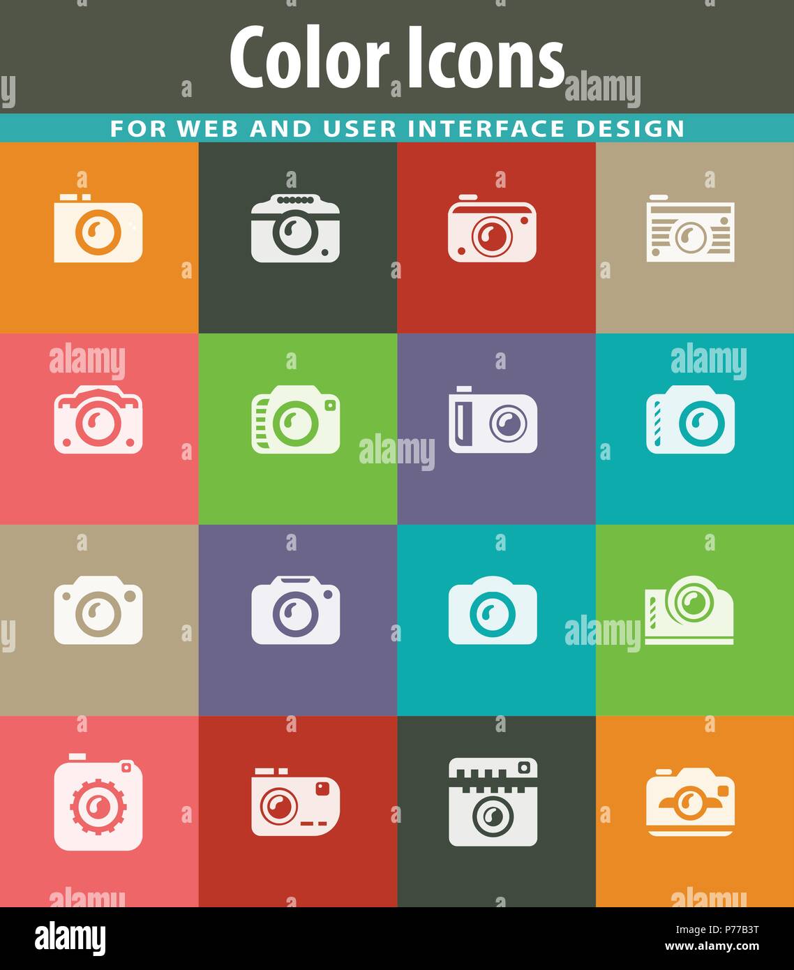 photo camera icon set Stock Vector Image & Art - Alamy