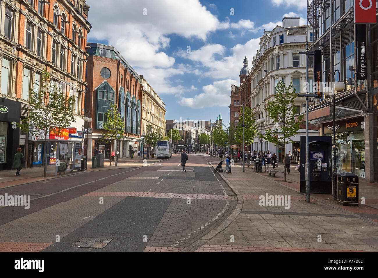 Bus lane belfast hi-res stock photography and images - Alamy