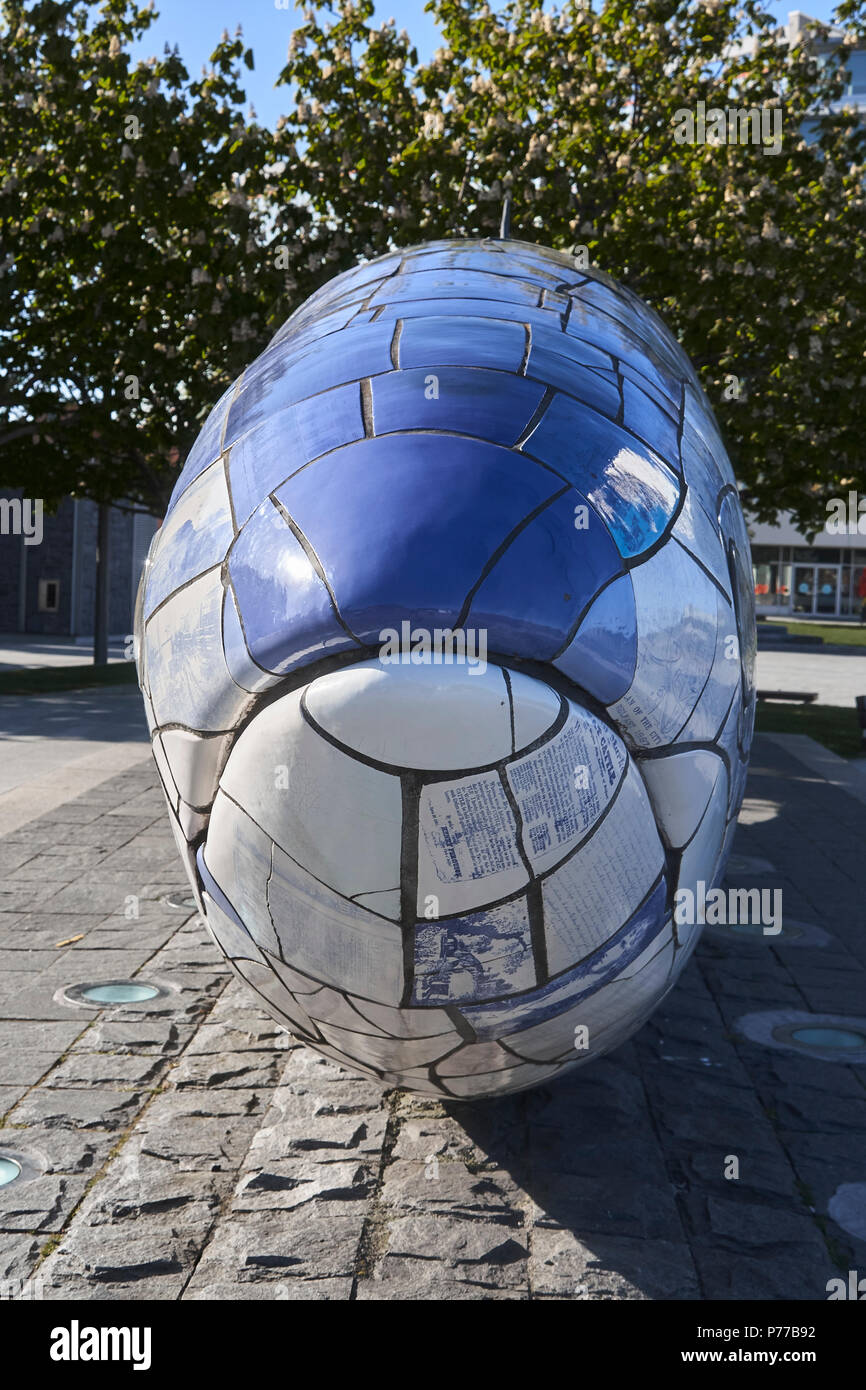 Bigh Fish landmark in Belfast Stock Photo - Alamy
