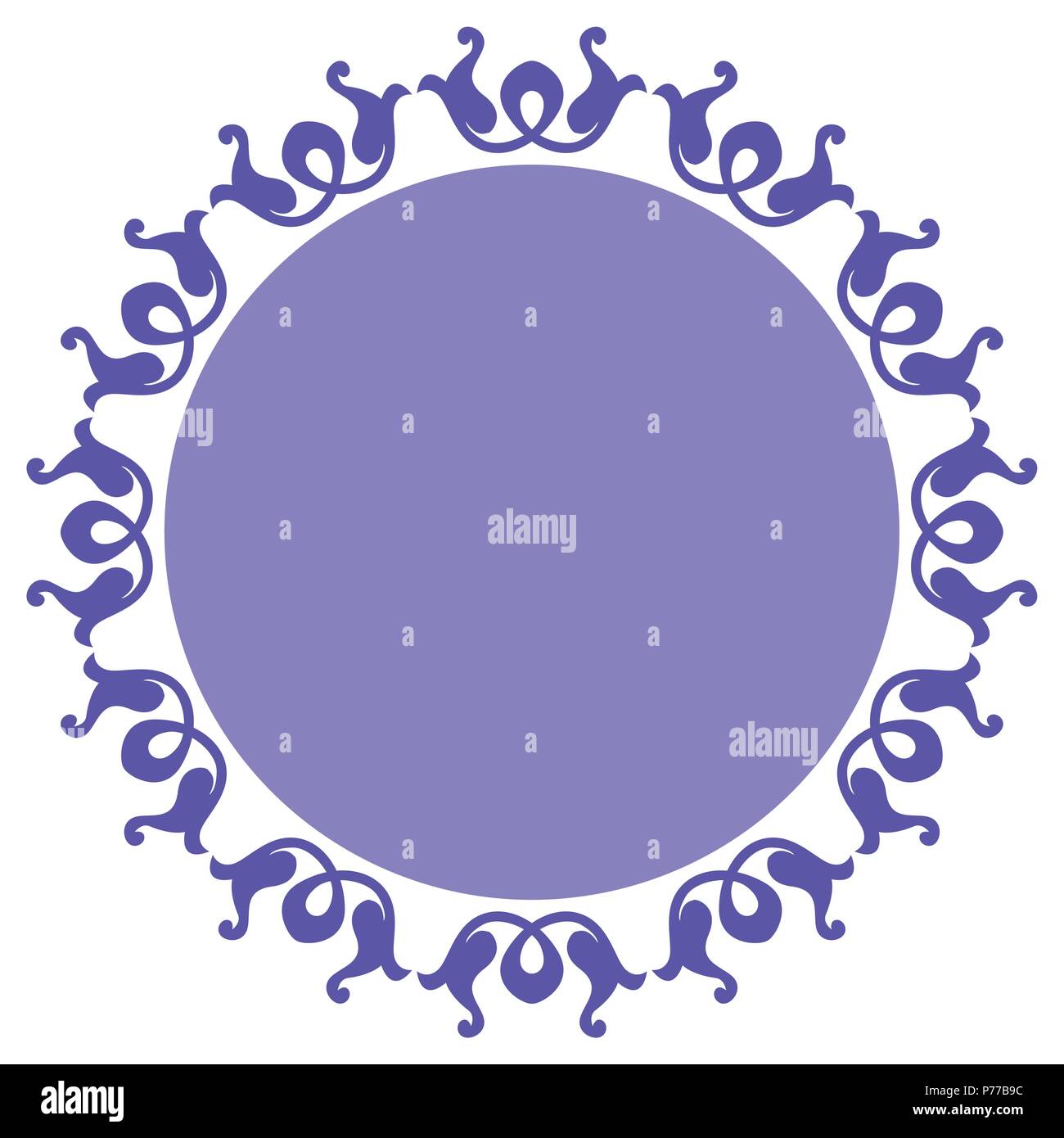 Ornate circle vector Stock Vector Images - Alamy