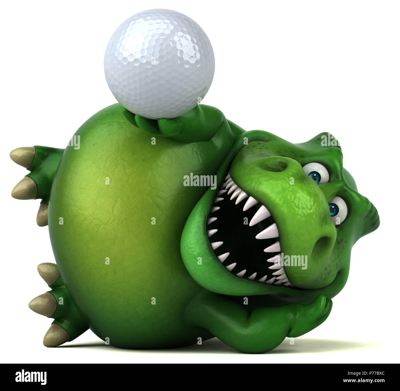 Fun dinosaur - 3D Illustration Stock Photo - Alamy