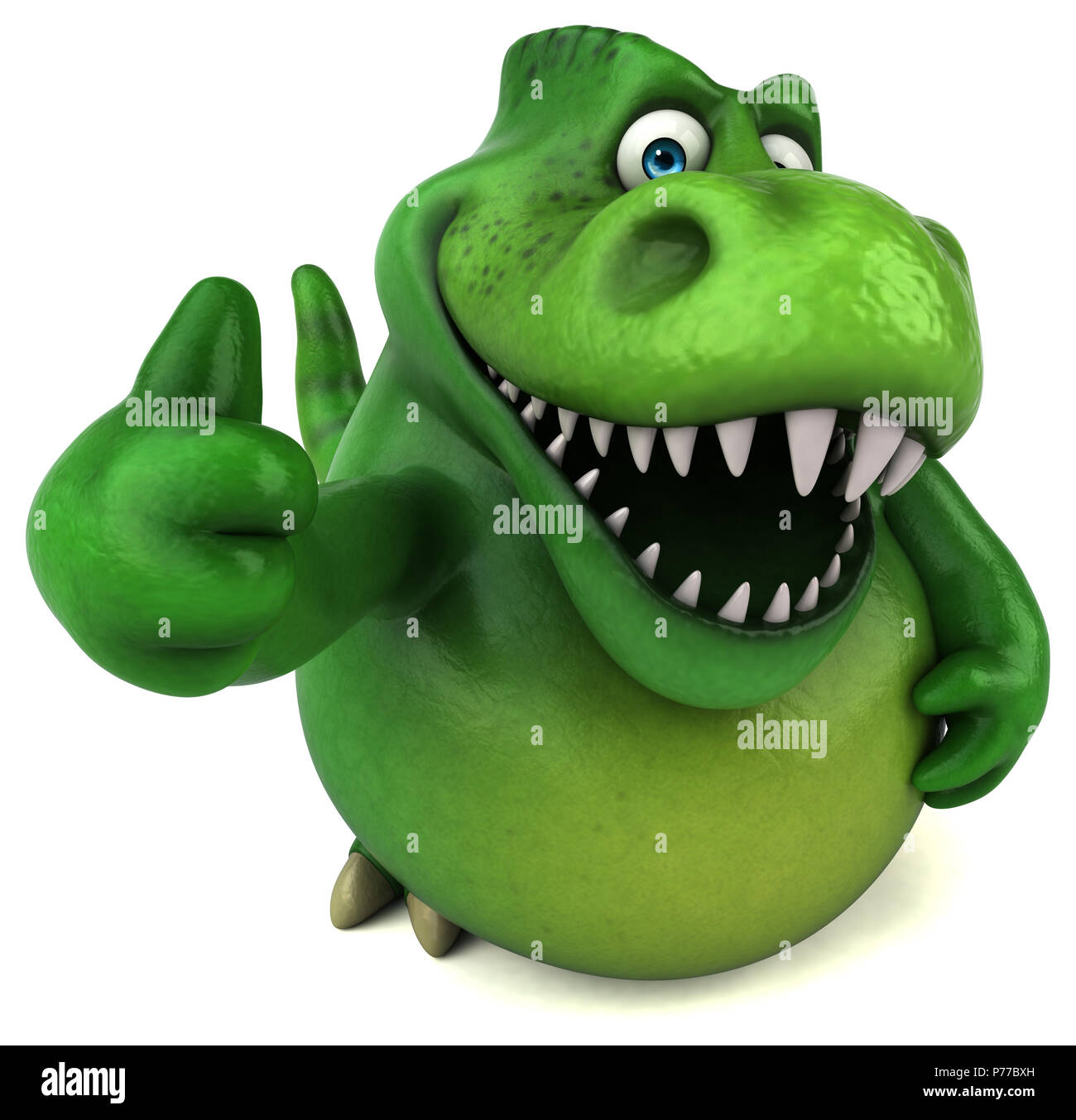 Fun dinosaur - 3D Illustration Stock Photo - Alamy