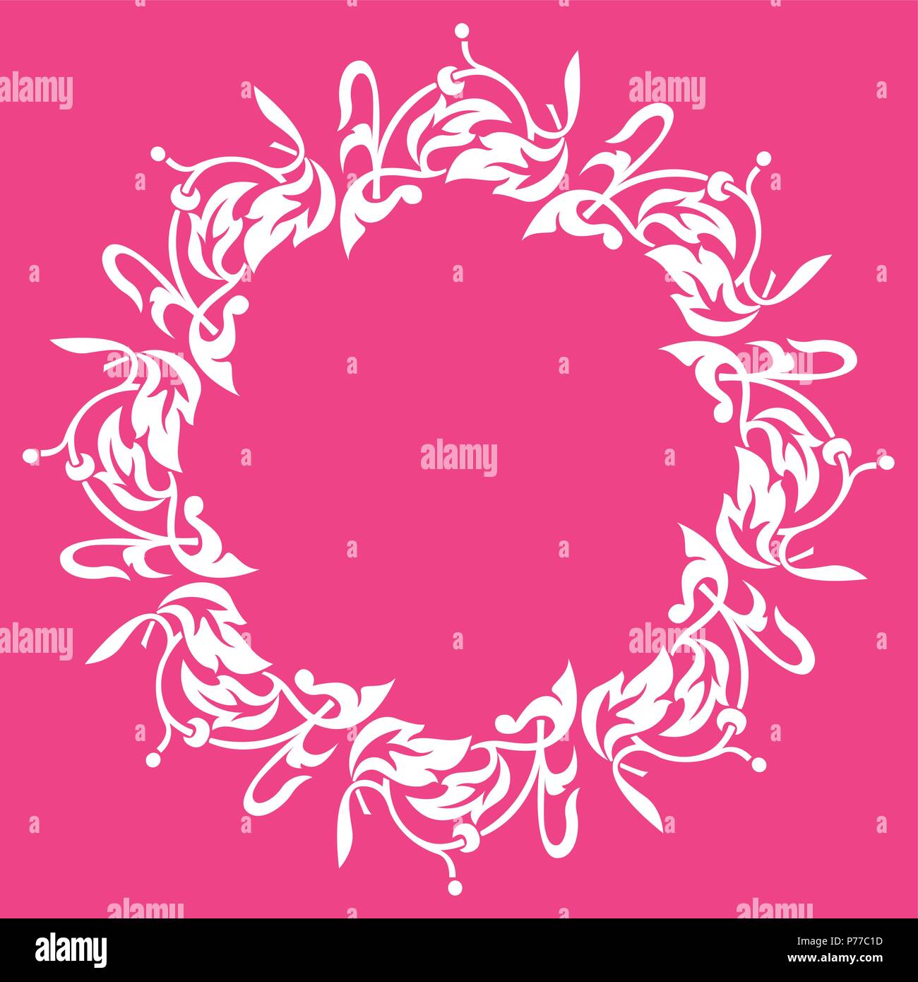 Ornate circle vector Stock Vector Images - Alamy