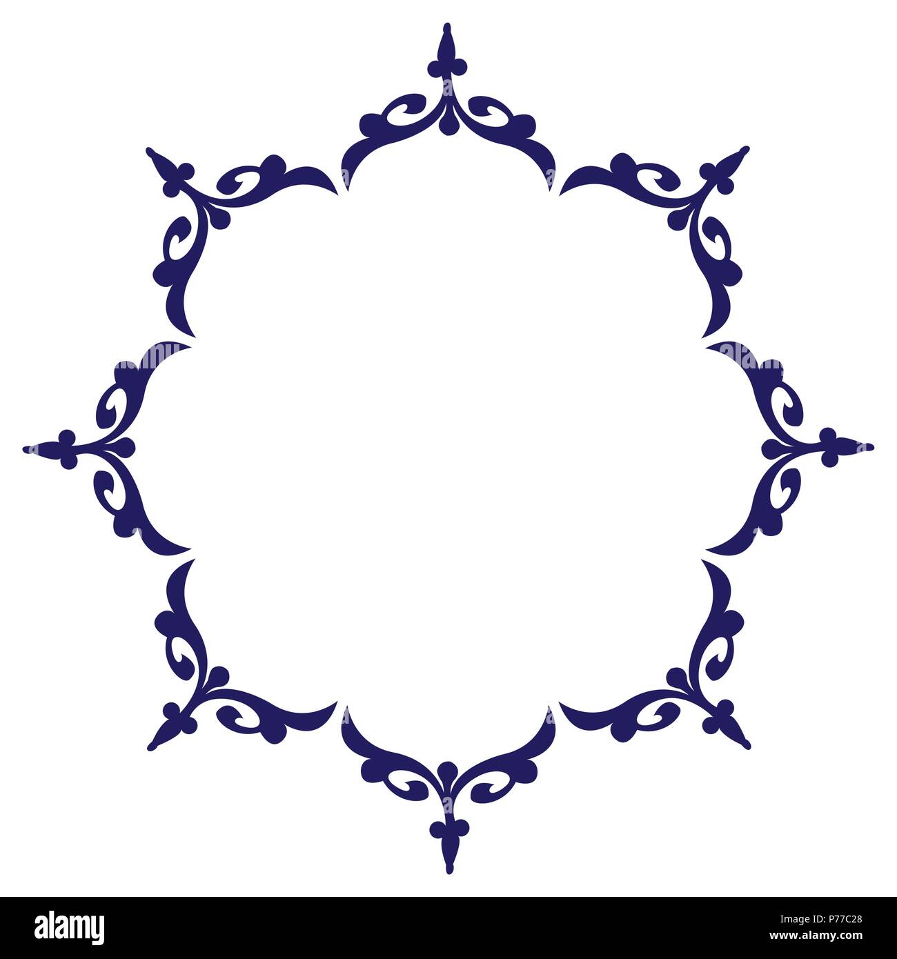 Ornate circle vector Stock Vector Images - Alamy