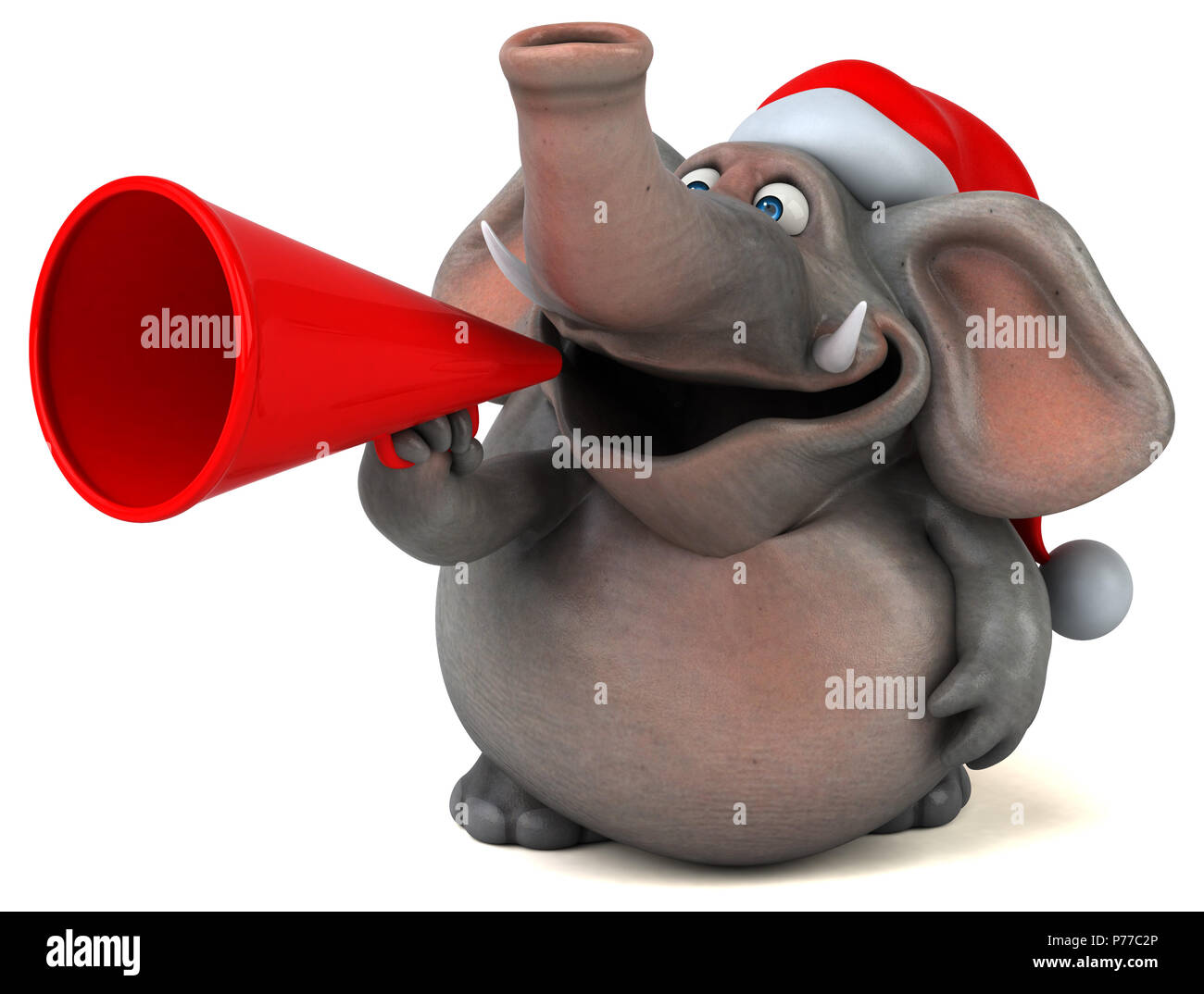 Fun elephant - 3D Illustration Stock Photo - Alamy